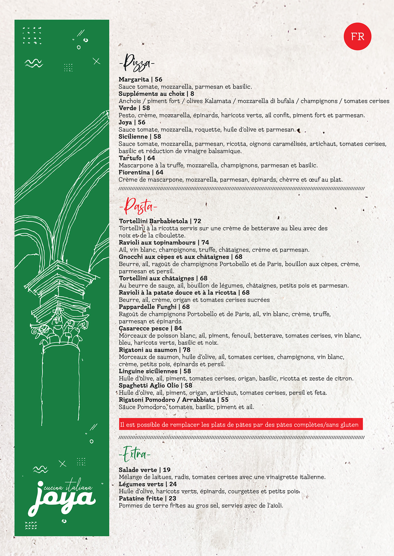 NETANYA - FRENCH MENU | Joya מסעדת ג'ויה
